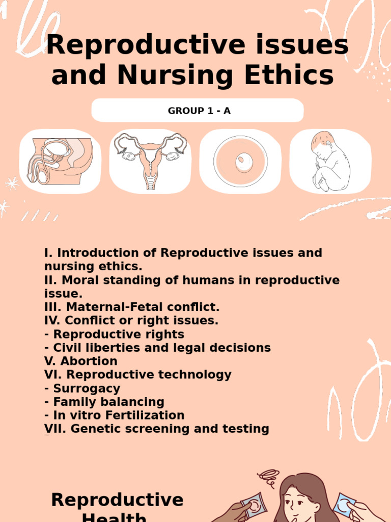 Understanding Human Reproduction Education Presentation in Peach Violet ...