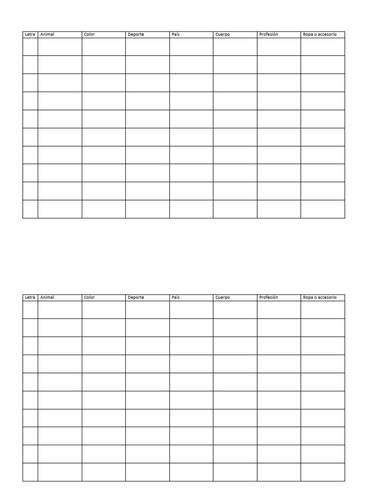 Juego Basta (Tablero) | PDF