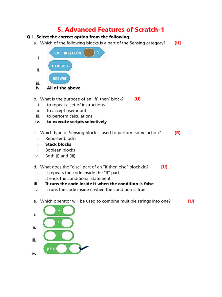 Scratch Advanced Features Guide | PDF | Computer Programming | Computing