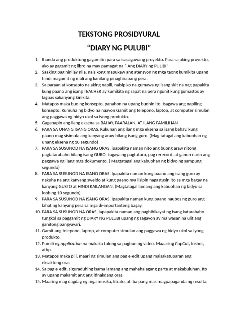 Tekstong Prosidyural | PDF