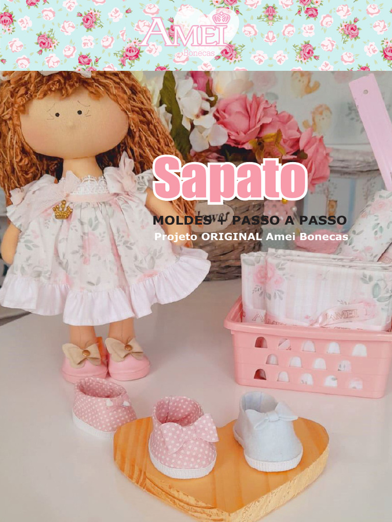 Sapato Estruturado Projeto - Amei Bonecas | PDF | Sapato