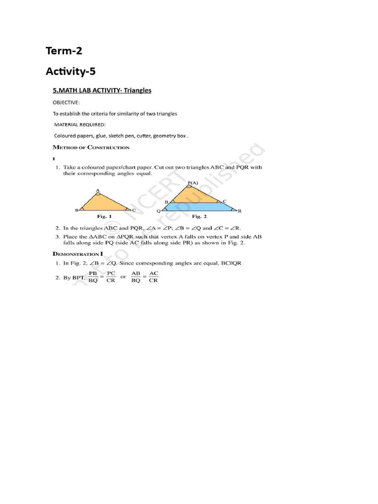Gr-10-Math Lab Activities-Term-2 | PDF | Circle | Cartesian Coordinate ...