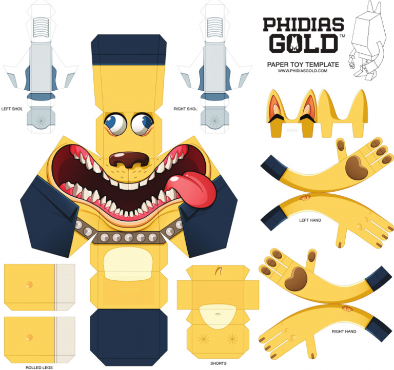 Blog Paper Toy Papertoy Phidias Gold Mathieu Beaulieu Template | PDF