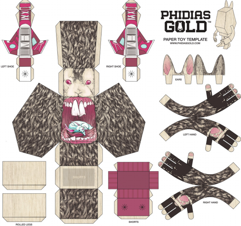 Blog_Paper_Toy_papertoy_Phidias_Gold_Matt_Byle_template | PDF