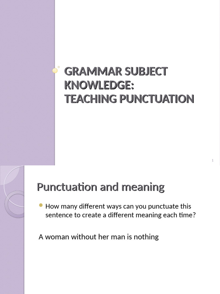 Teaching Punctuation for Clarity | PDF | Punctuation | Comma