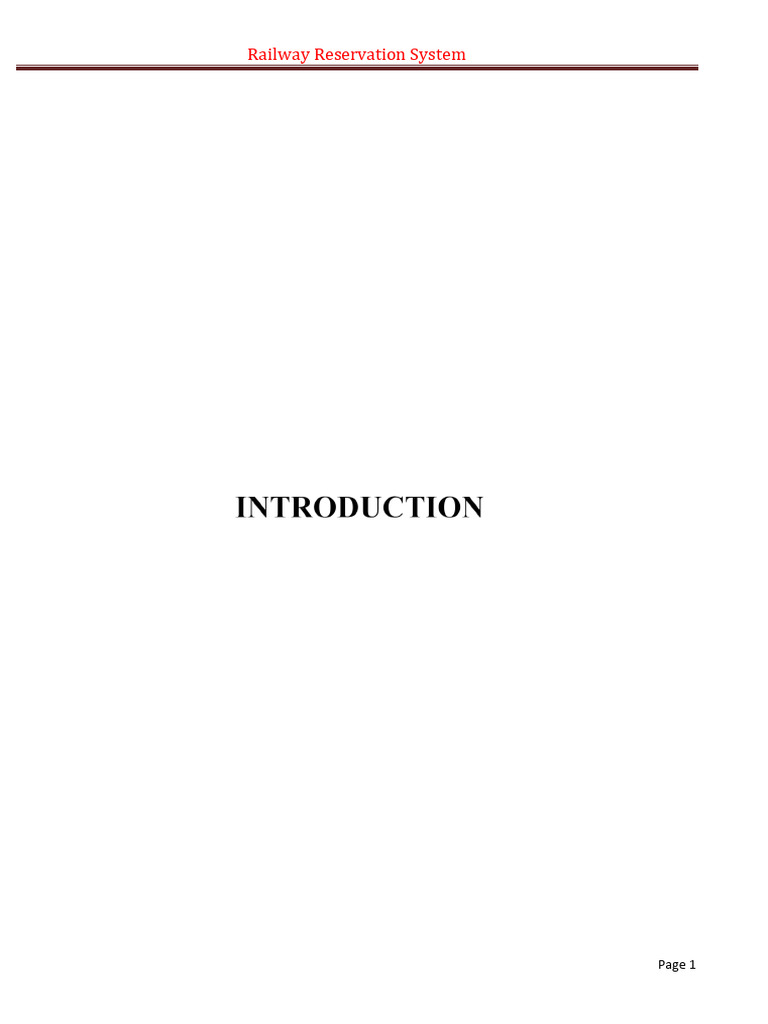 Railway Reservation System | PDF | My Sql | Python (Programming Language)