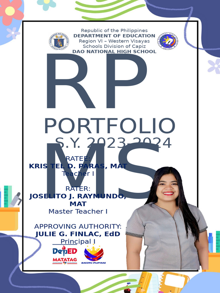 12 RPMS Portfolio Template Blueish Mode | PDF | Learning | Curriculum