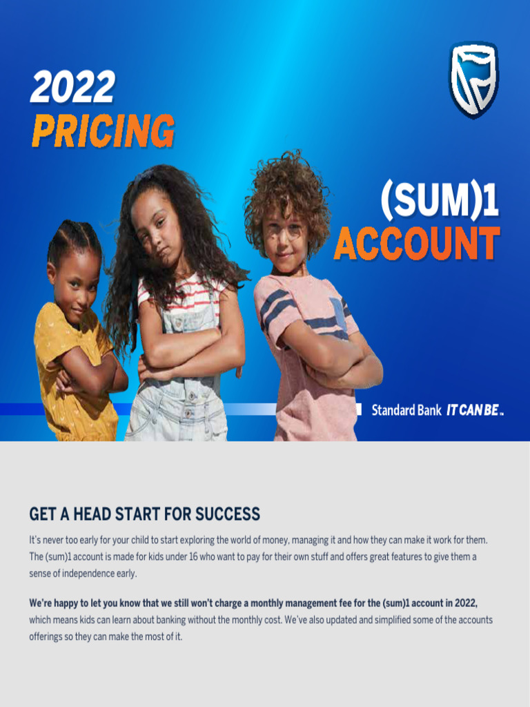 Standard Bank (sum)1 Kids Account Guide | PDF | Master Card | Debit Card