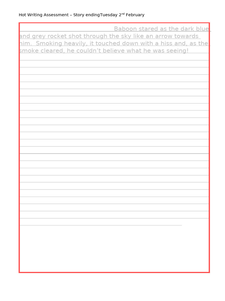 Young Writers' Story Challenge | PDF