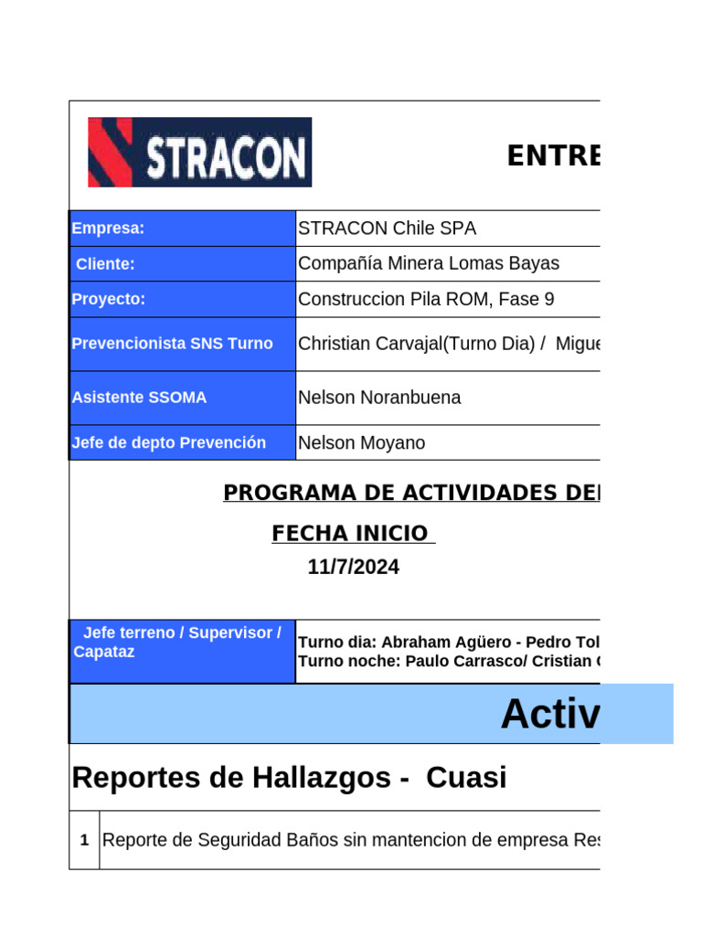 Reportes de Seguridad en Pila ROM Fase 9 | PDF