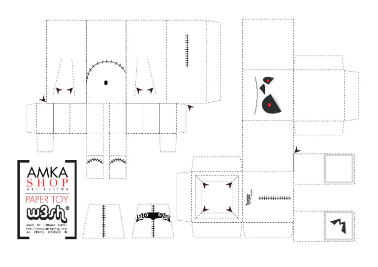 Blog Paper Toy Papertoy W3sh Boy Template | PDF