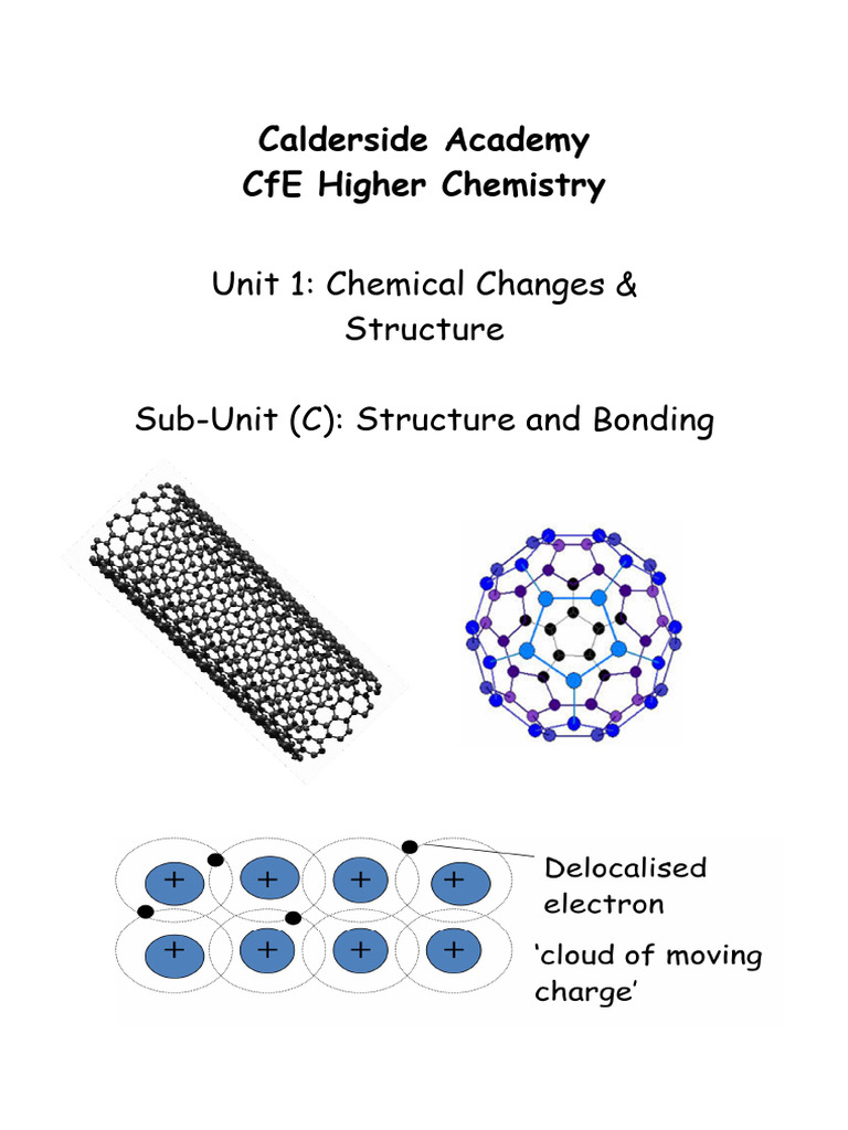 1c Structure and Bonding Summary | PDF | Chemical Polarity | Chemical Bond