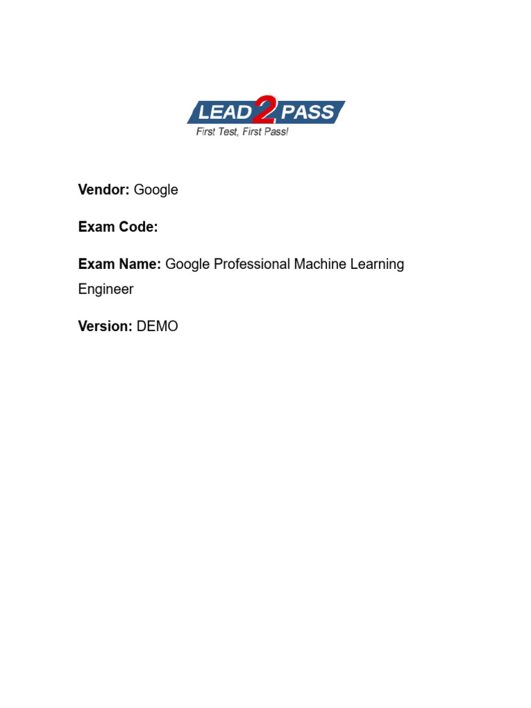 ML Engineer Exam Prep Guide | PDF | Machine Learning | Receiver ...