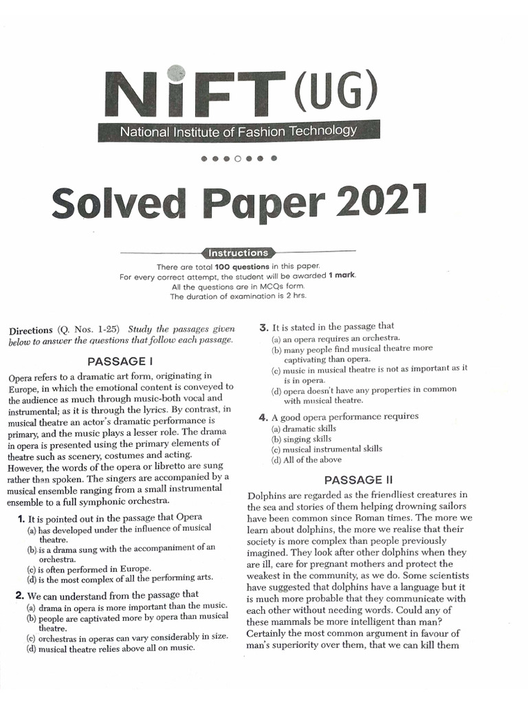 Previous Paper - 2021 | PDF
