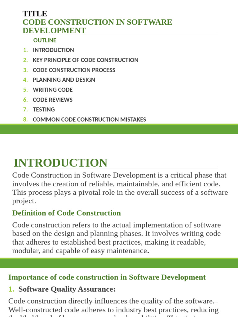 Unit 9 - Coding Construction | PDF | Software Testing | Software ...