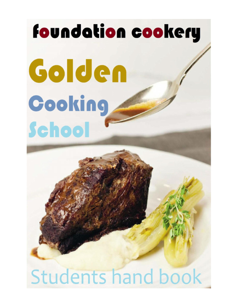 GOLDEN COOKING SCHOOL Foundation Cookery | PDF | Hand Washing | Salad