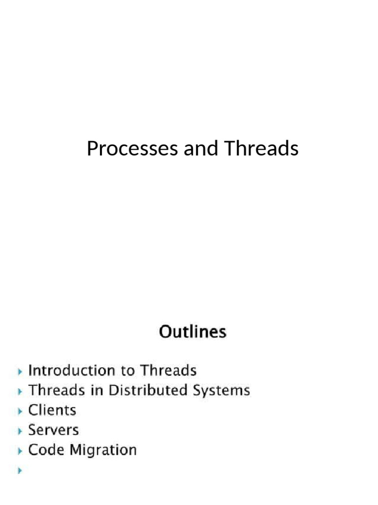 Ch2-Continued Processes and Threads | PDF