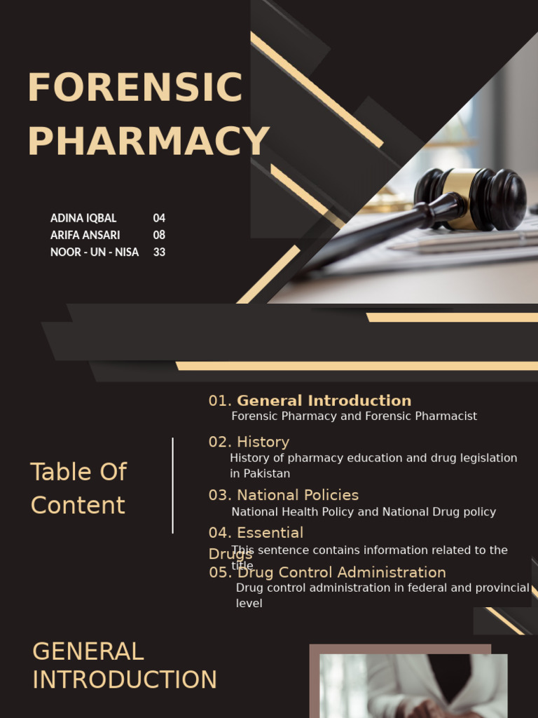 FORENSIC | PDF | Pharmacy | Pharmacist