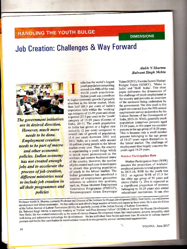 Youth Employment Challenges in India | PDF | Business Economics ...