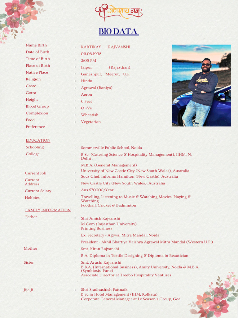 BIO DATA KARTIK (Document (A4) ) .pdf-1 | PDF