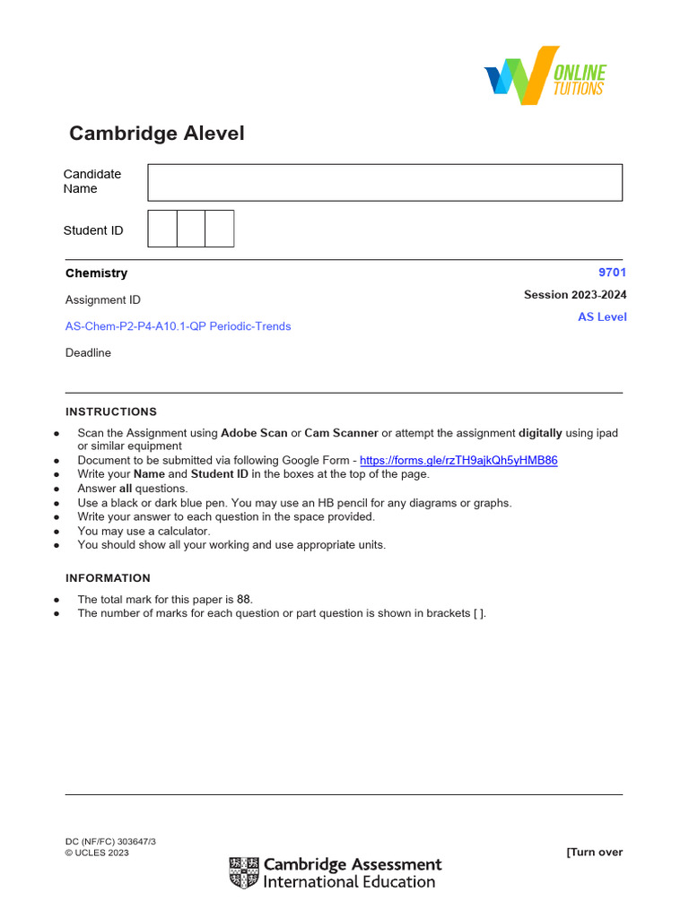 A10.1-QP Periodic-Trends | PDF | Ionic Bonding | Ion