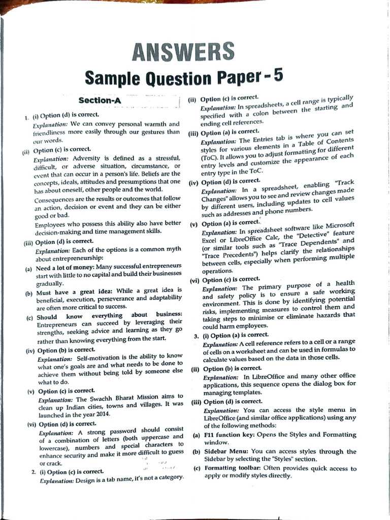 SQP 5 Solution | PDF