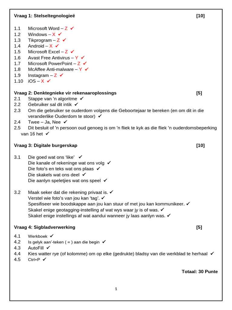 Digitale Tegnologie Graad 9 Teorie | PDF