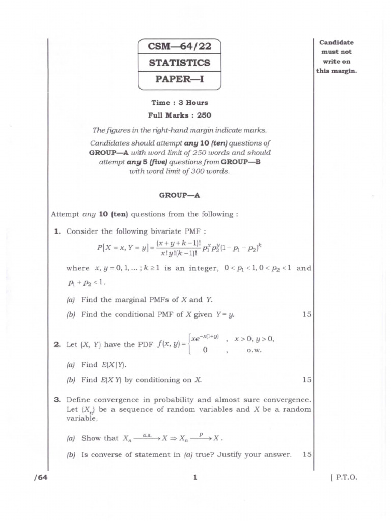 P-I-STATISTICS | PDF | Estimator | Probability Density Function