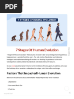 Human Evolution Chart | PDF | Homo | Human Evolution