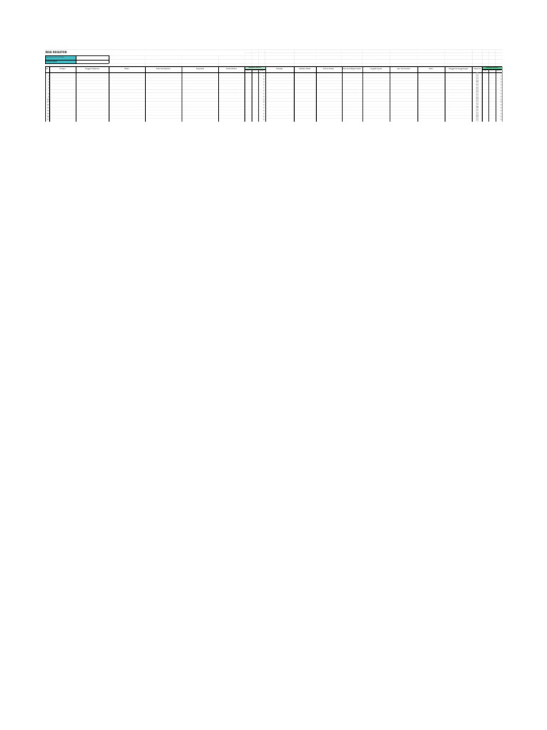 -Contoh- Risk Register | PDF