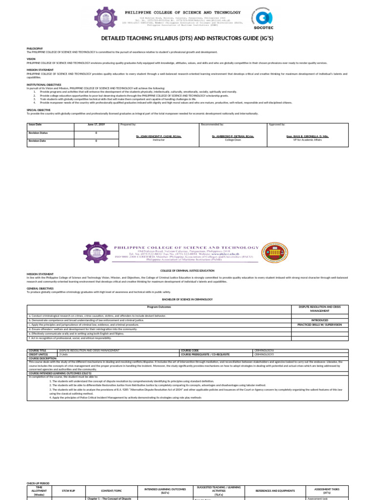 Instructional-Guide-in-DISPUTE RESOLUTION | PDF | Crimes | Crime & Violence
