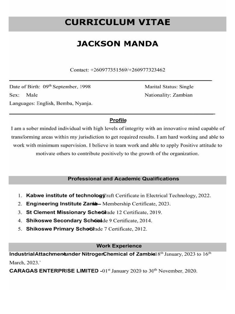 Jackson Manda | PDF