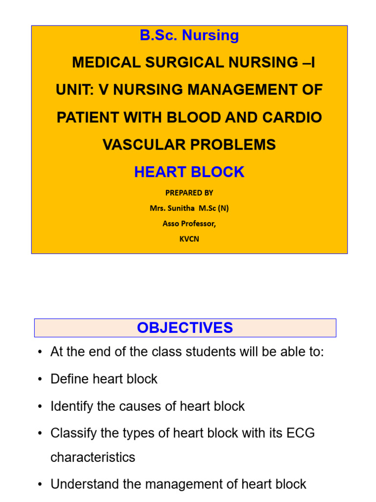 Understanding Heart Block Management | PDF | Artificial Cardiac ...