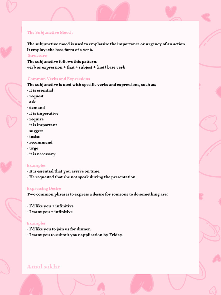 Understanding Subjunctive Mood & Requests | PDF | Verb | Language Families