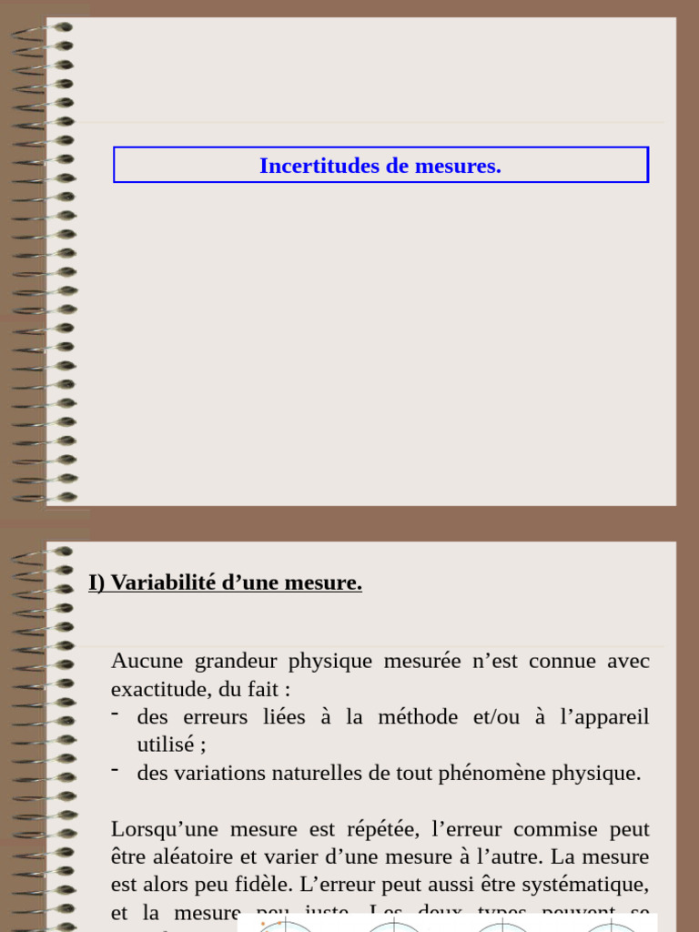 Incertitudes de mesures | PDF | Erreur de mesure | Mathématiques appliqués