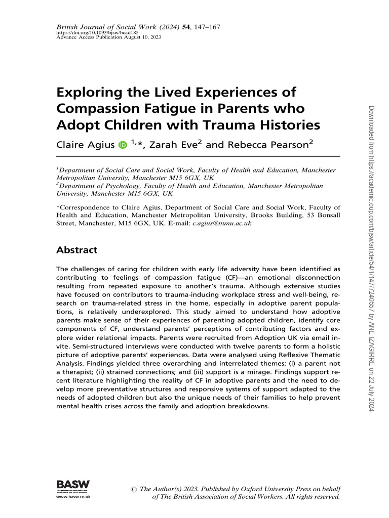 Exploring The Lived Experiences of Compassion | PDF | Psychological ...