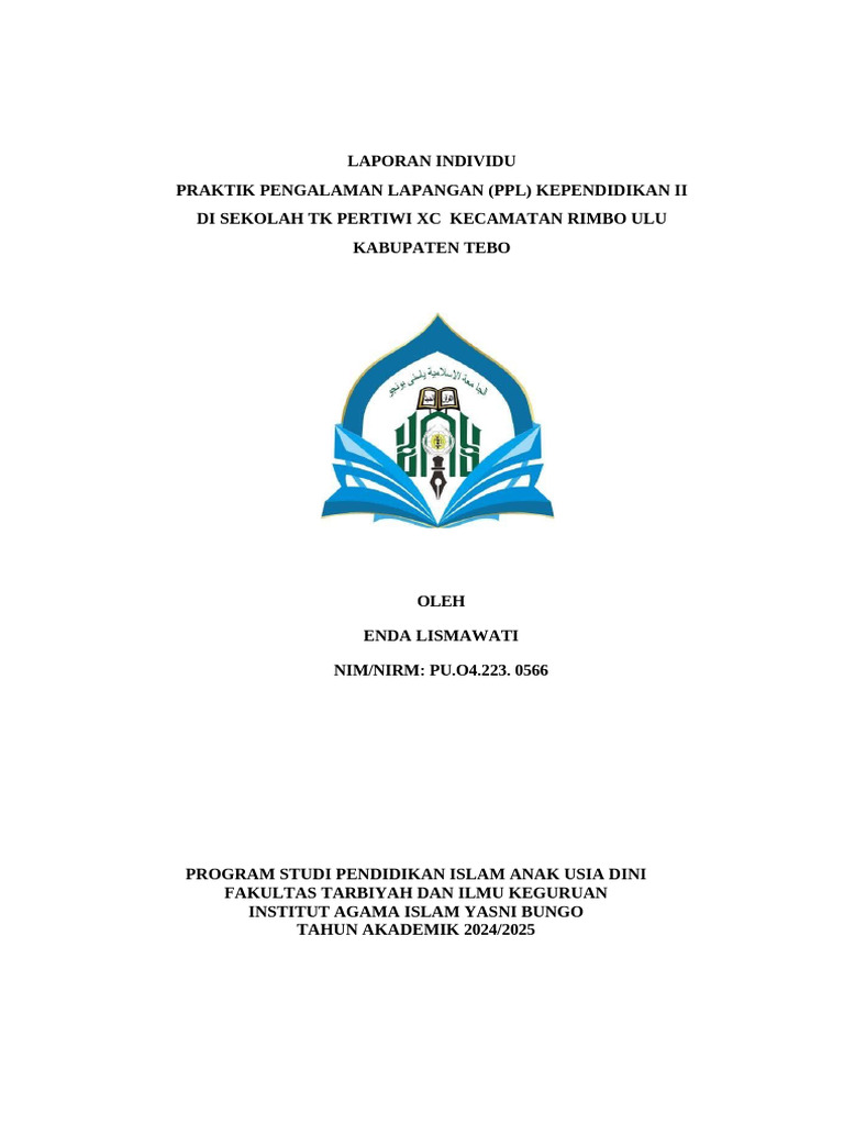 Laporan PPLK Individu Enda | PDF