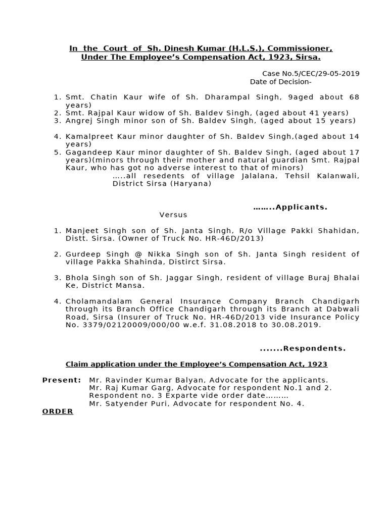 Chatin Kaur vs. Manjeet Etc | PDF