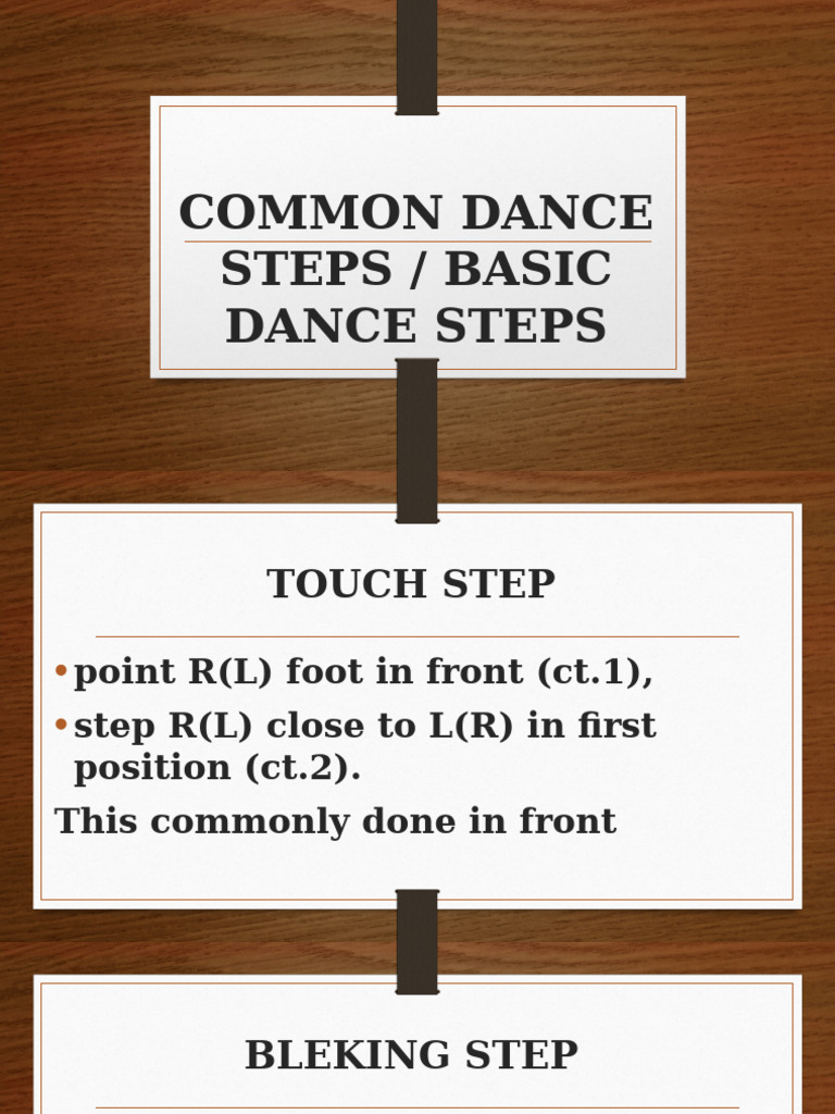 Bleking and Common Dance Steps | PDF | Foot