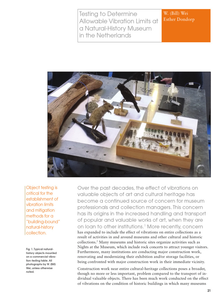 Testing To Determine Allowable Vibration | PDF | Resonance | Frequency