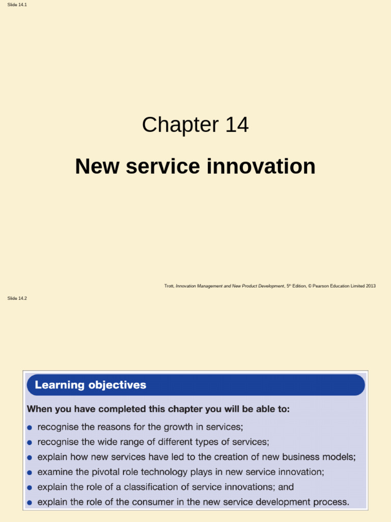 CH 14 New Service Innovation | PDF | New Product Development | Systems ...