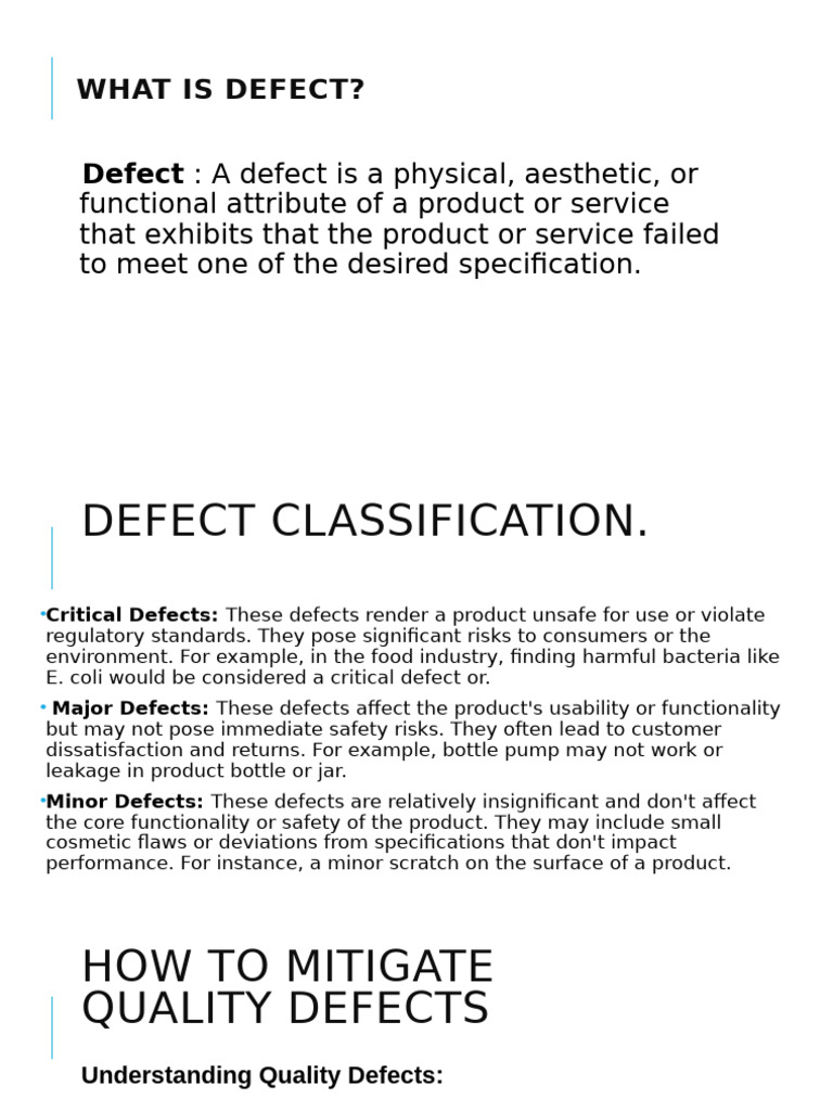 Defect classification - Read-Only | PDF Defect classification - Read-Only | PDF