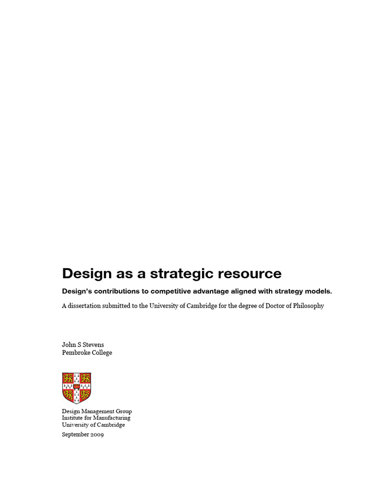 Design_as_a_strategic_resource_Designs_c | PDF | Strategic Management ...