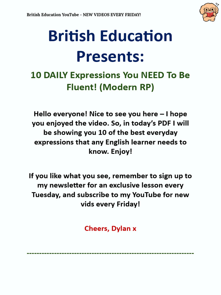 10 Everyday Expressions PDF | PDF