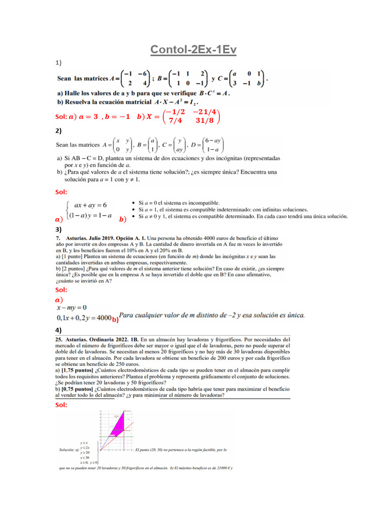 Contol 2ex 1ev | PDF