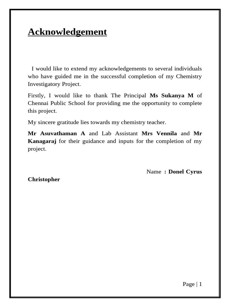 Physics Acknowledgement | PDF