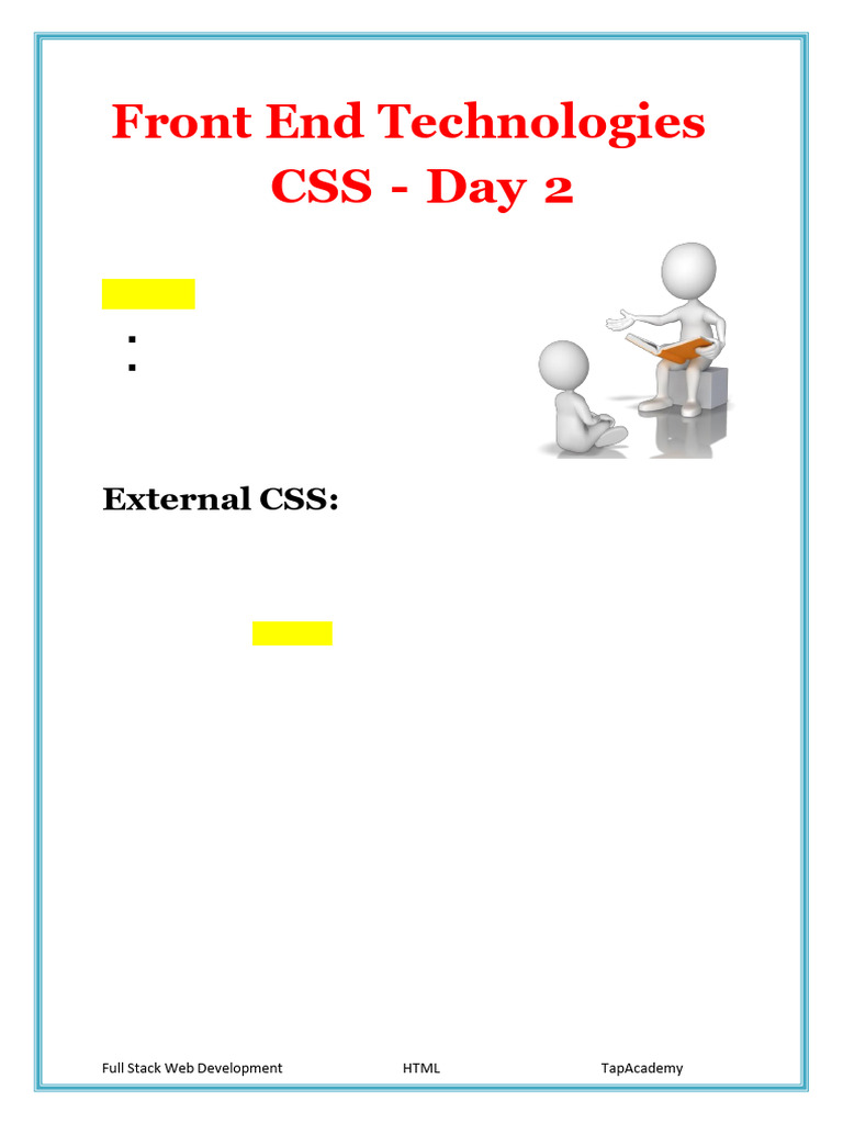Understanding External CSS in Web Development | PDF | Html | Web ...