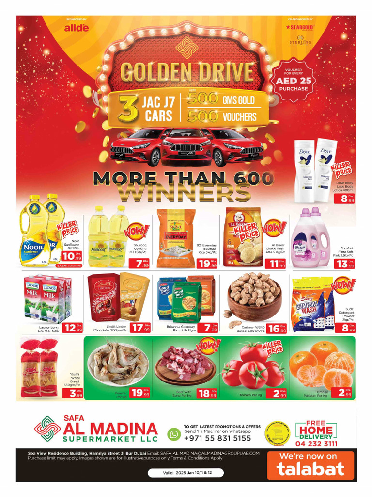 Safa Al Madina Offer Booklet 2025 Jan 10 To 12 | PDF