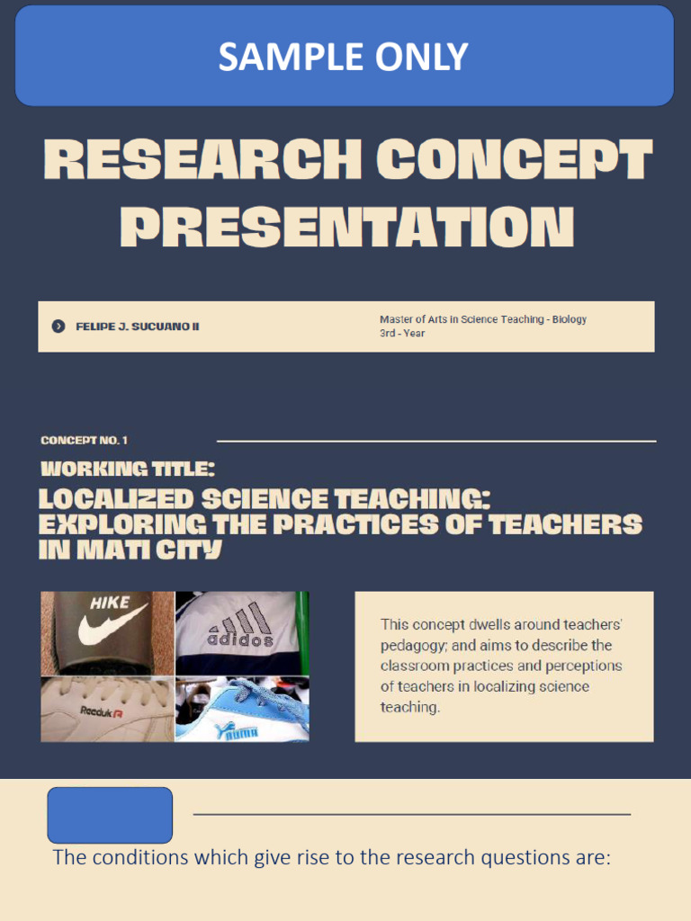 SAMPLE Concept Presentation | PDF | Teachers | Literacy