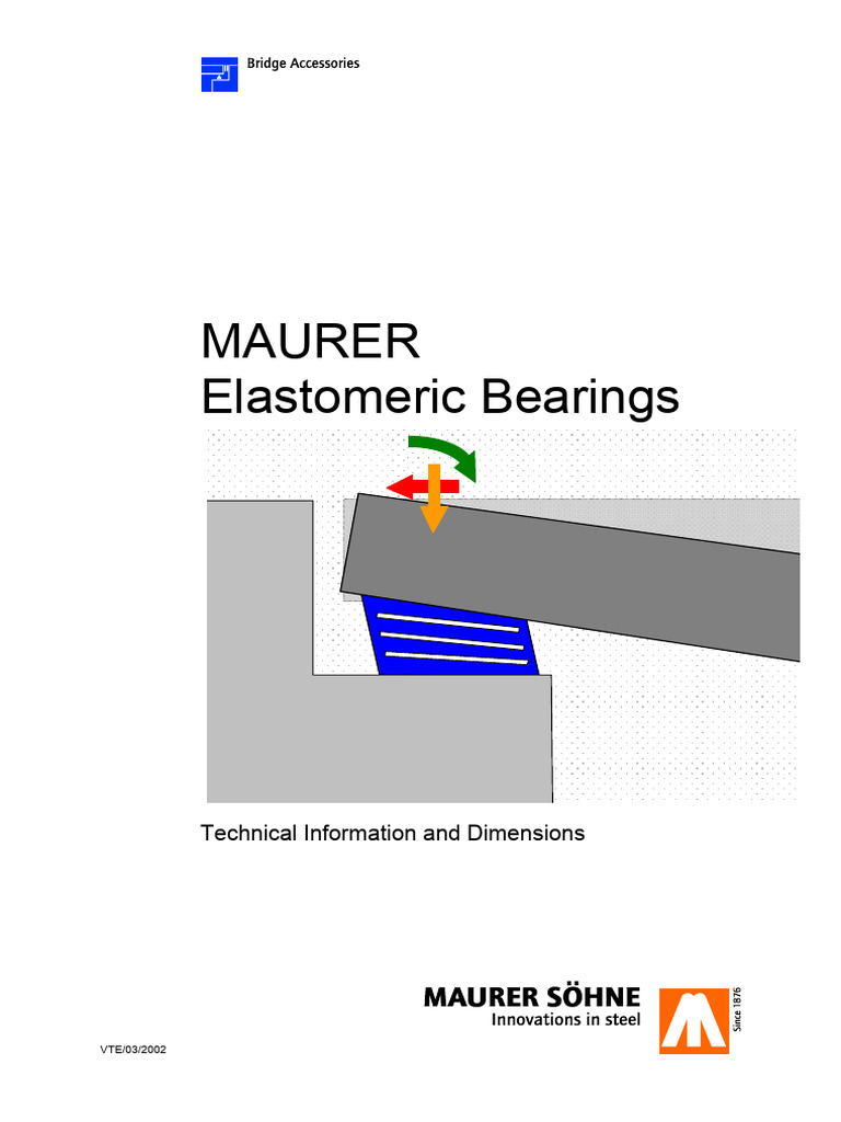 MAURER Elastomeric Bearings Technical | PDF | Elastomer | Bearing (Mechanical)